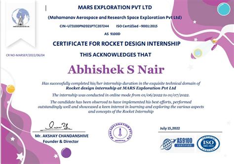 rocketdesign internshipexperience marsexploration