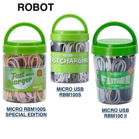 Jual Kabel Data ROBOT RBM RBM S Micro Usb A Cm Kabel Data Bulat ROBOT RBM RBM S