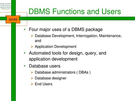 Ppt Mis 3150 Data And Info Management Lecture 1 Database