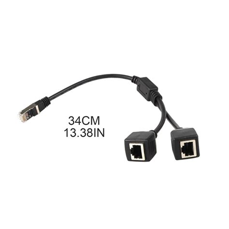 Lanema Rj45 1 To 2 Socket Port Adapter Equipment For Computer Router