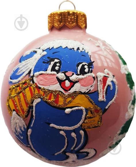 ᐉ Куля скляна Юріта D 80 мм Зайчик 80108m рожевий • Краща ціна в Києві Україні • Купити в Епіцентрі