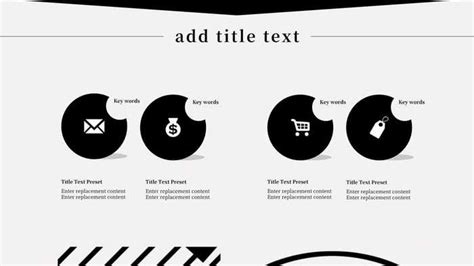 creating a series of monochrome icon diagrams powerpoint template