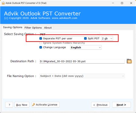 PST Splitter Tool Free Download To Split Large Outlook PST Files