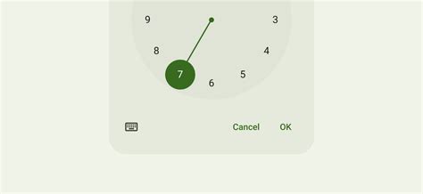 Time Pickers Material Design