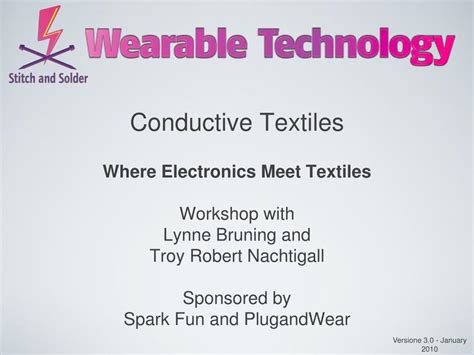 Ppt Conductive Textiles Powerpoint Presentation Free Download Id 1044242