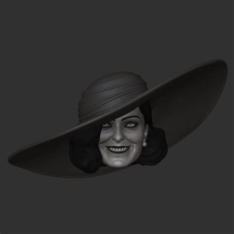 Stl File Lady Dimitrescu Head For Action Figure・3d Printing Template To