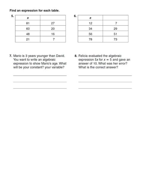 5 Lesson 2 1 Day 2 Variables And Expressions Pdf