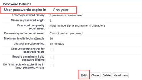 Expire Password For Users In Salesforce