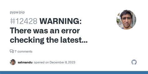 WARNING There Was An Error Checking The Latest Version Of Pip After Updating Python