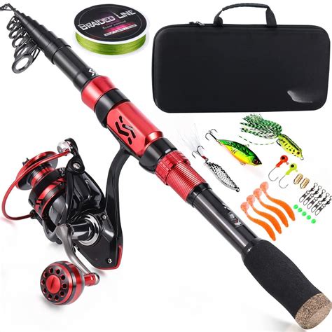 Travel Saltwater Freshwater Telescopic Pole Fishing Spinning Reel