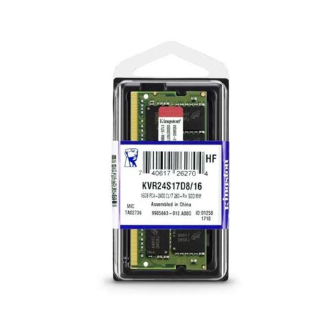 Memoria Ram Kingston 16gb Ddr4 2400mhz Portátil Ap Computadores