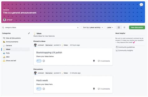 Managing Discussions GitHub Docs