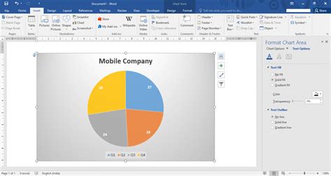 How To Edit Insert A Chart In Microsoft Word