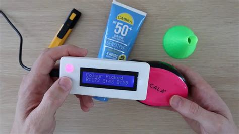 arduino rgb colour picker pick colours from real life objects the
