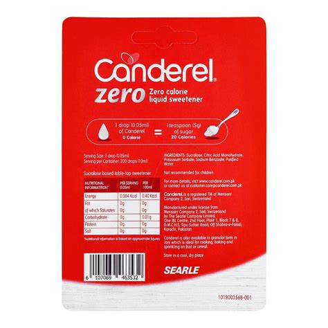 Order Canderel Zero Calorie Liquid Sweetener 200 Drops 10ml Online At