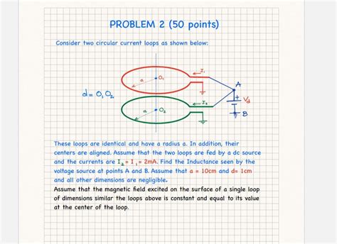 solved problem 2 50 points consider two circular current