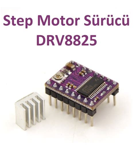 Arduino Step Motor Sürücü DRV8825 Devresi Ramps 3D Yazıcı Printer