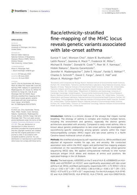 Pdf Raceethnicity Stratified Fine Mapping Of The Mhc Locus Reveals