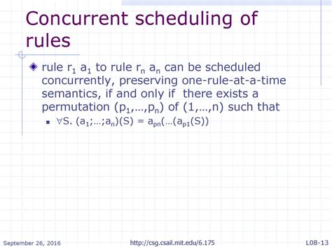 multirule systems and concurrent execution of rules ppt download