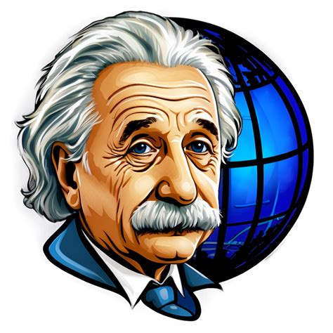 Download Albert Einstein With Globe Png Fpn