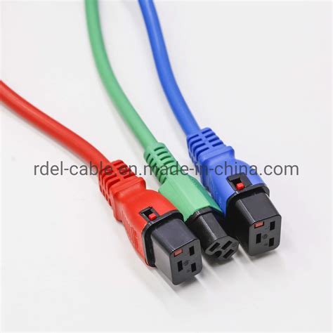 Locking IEC C20 To C19 Power Cords UL CPU PDU Power Cord C14 To C13 10 Locking And