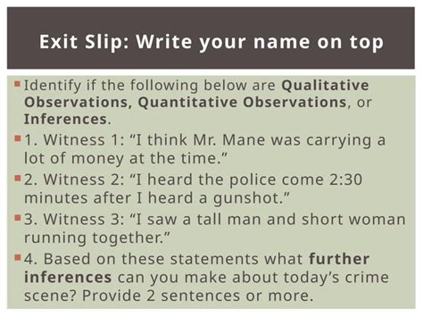 Observations Vs Inference Ppt Grade Seven Pptx