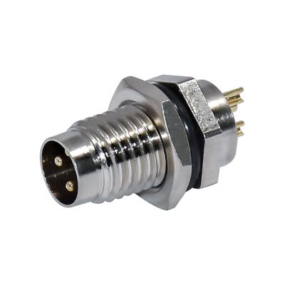 Waterproof M Front Panel Mount Connector Pins Male Fastened Ip Connector Automotive