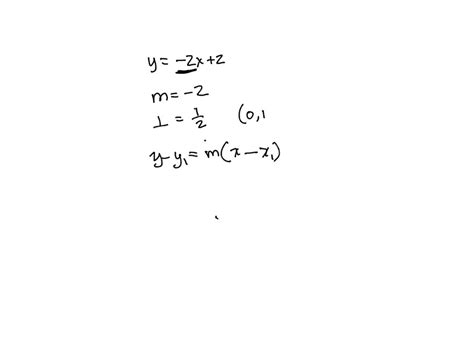 Find The Equation Of The Straight Line Line Passing Through The Point