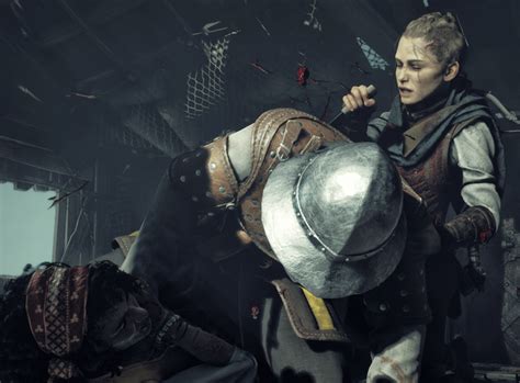 Amicia Saving Sophia Off Camera Angles From The Cutscene Amicias