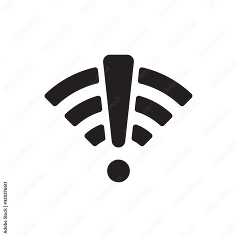No Connection Icon Vector No Network Symbol No Wifi Sign Paid Internet For Graphic Design
