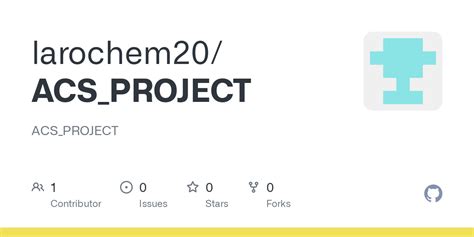 GitHub Larochem ACS PROJECT ACS PROJECT