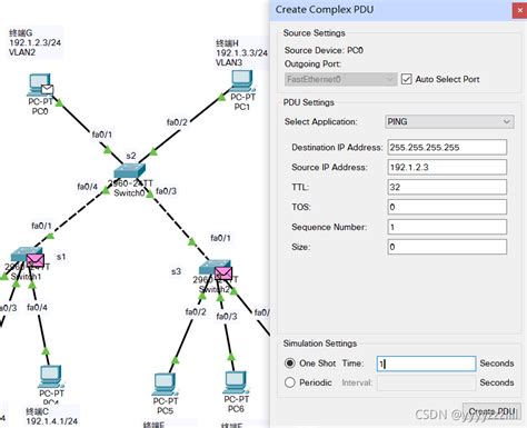 Cisco Packet Tracer Vlan的配置实验cisco Packet Tracer怎么创建vlan Csdn博客