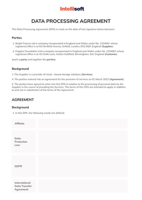 Data Processing Agreement Dpa In A Nutshell Complete Guide