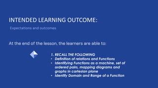 WEEK 1 SESSION 1 RELATIONS FUNCTIONS Pdf