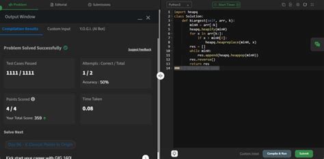 🚀 Day 95 Completed Gfg 160 Days Of Dsa 🚀 Yashwanth Achari Badige