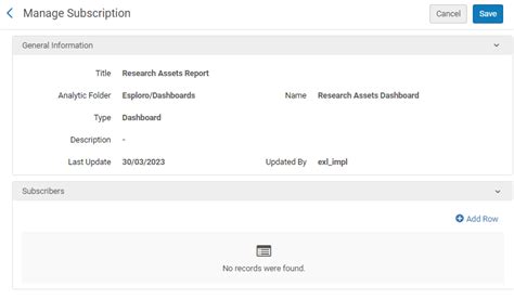 Working With Analytics Objects Ex Libris Knowledge Center