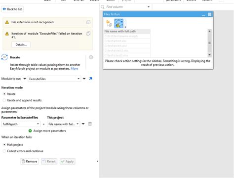 iterating through folders then through files easymorph community