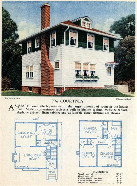 62 Beautiful Vintage Home Designs And Floor Plans From The 1920s Click