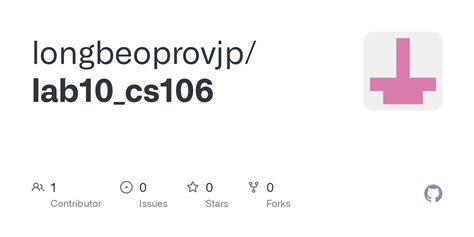 github longbeoprovjp lab10 cs106