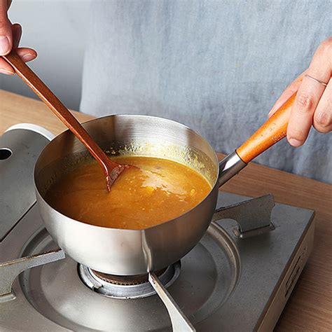 케이트왈츠 스텐 우드핸들 밀크팬 편수냄비 2size 감도 깊은 취향 셀렉트샵 29cm