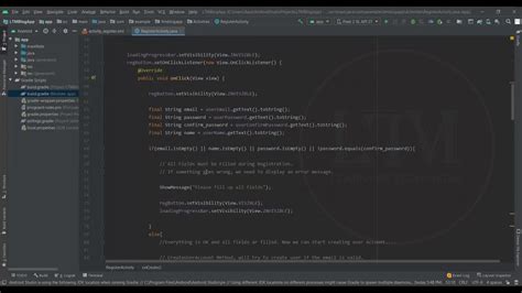 blog app part 3 3 firebase user registration start creating user