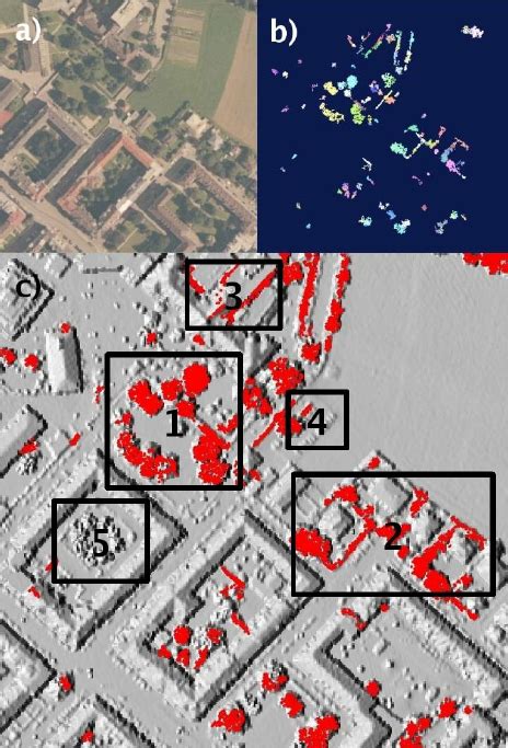 A Aerial Image B Segmented Point Cloud C Comparison Of