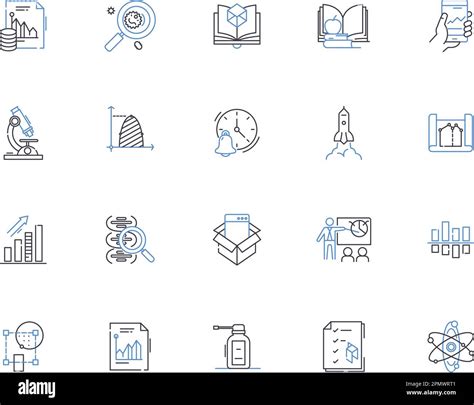 Science Outline Icons Collection Science Physics Chemistry Biology Astronomy Genetics