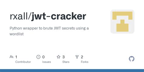 GitHub Rxall Jwt Cracker Python Wrapper To Brute JWT Secrets Using A