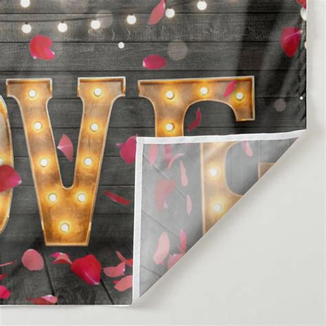 Aperturee Lighting Love Fallen Heart Wooden Valentine Backdrop