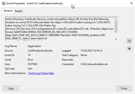 The Publication Of A Certificate Revocation List Crl Fails With The The Publication Of A Certificate Revocation List Crl Fails With The