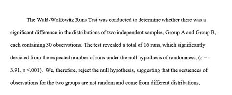 Wald Wolfowitz Run Test In Spss Statistics Performing Explained