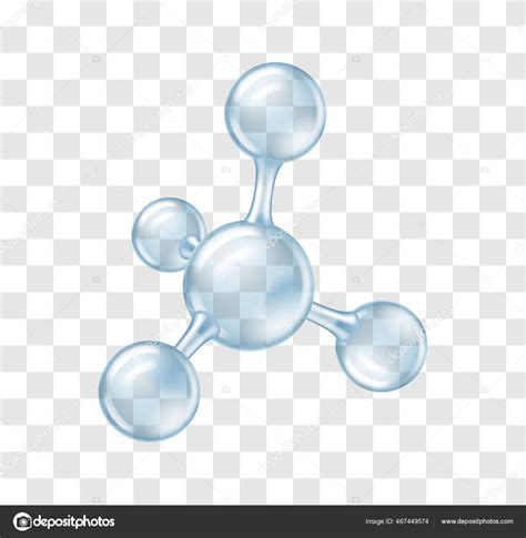 투명 한 3d 분자입니다 분자 공의 기하학적 구조 빛나는 거품 스톡 벡터 ©zuperia 467449574