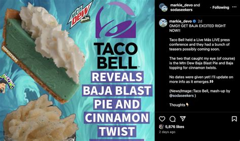 Taco Bell Baja Blast Pie May Be Coming Soon And Im Freaking Out With