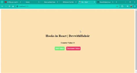 Hashir Mehboob On Linkedin Day 3 Of Learning Reactjs I Learned About Hooks In Reactjs So I
